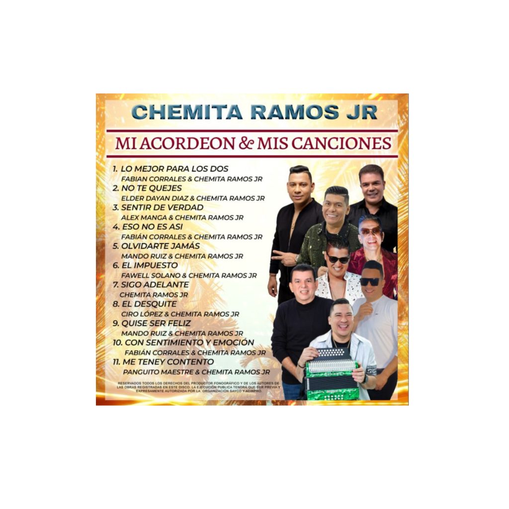 Chemita Ramos Jr, define repertorio musical de su álbum ‘Mi acordeón y ...